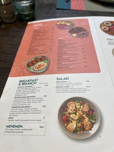 Menu at Gökyüzü Kentish Town restaurant, London