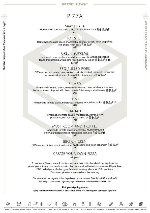 Menu at GROUND - Artisan Cafe & Bakery - BREATHE, Marbella
