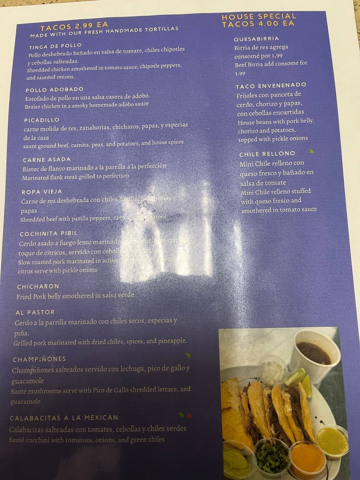 Carta del restaurante Guisados Home Style Mexican Cooking, Salt Lake City