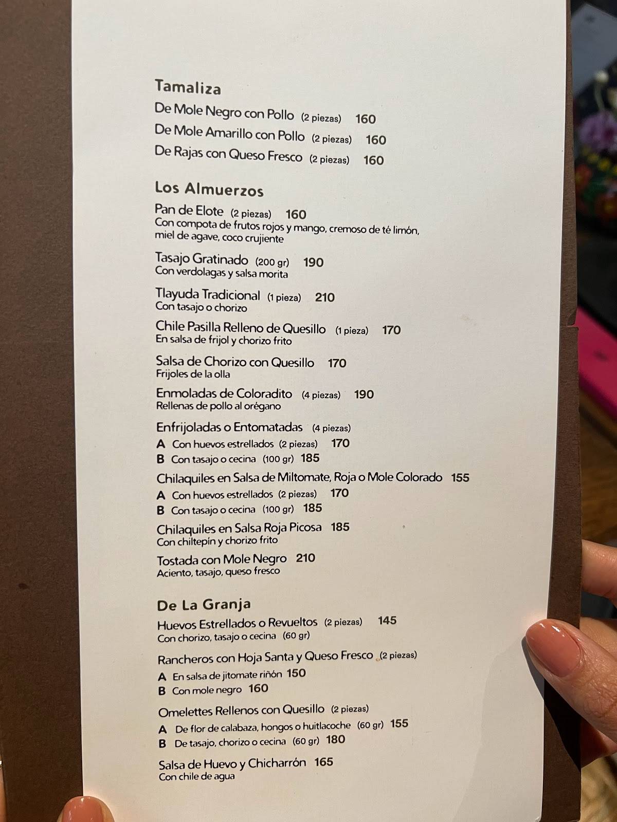 Carta del restaurante Guzina Oaxaca, Ciudad del México, Presidente ...