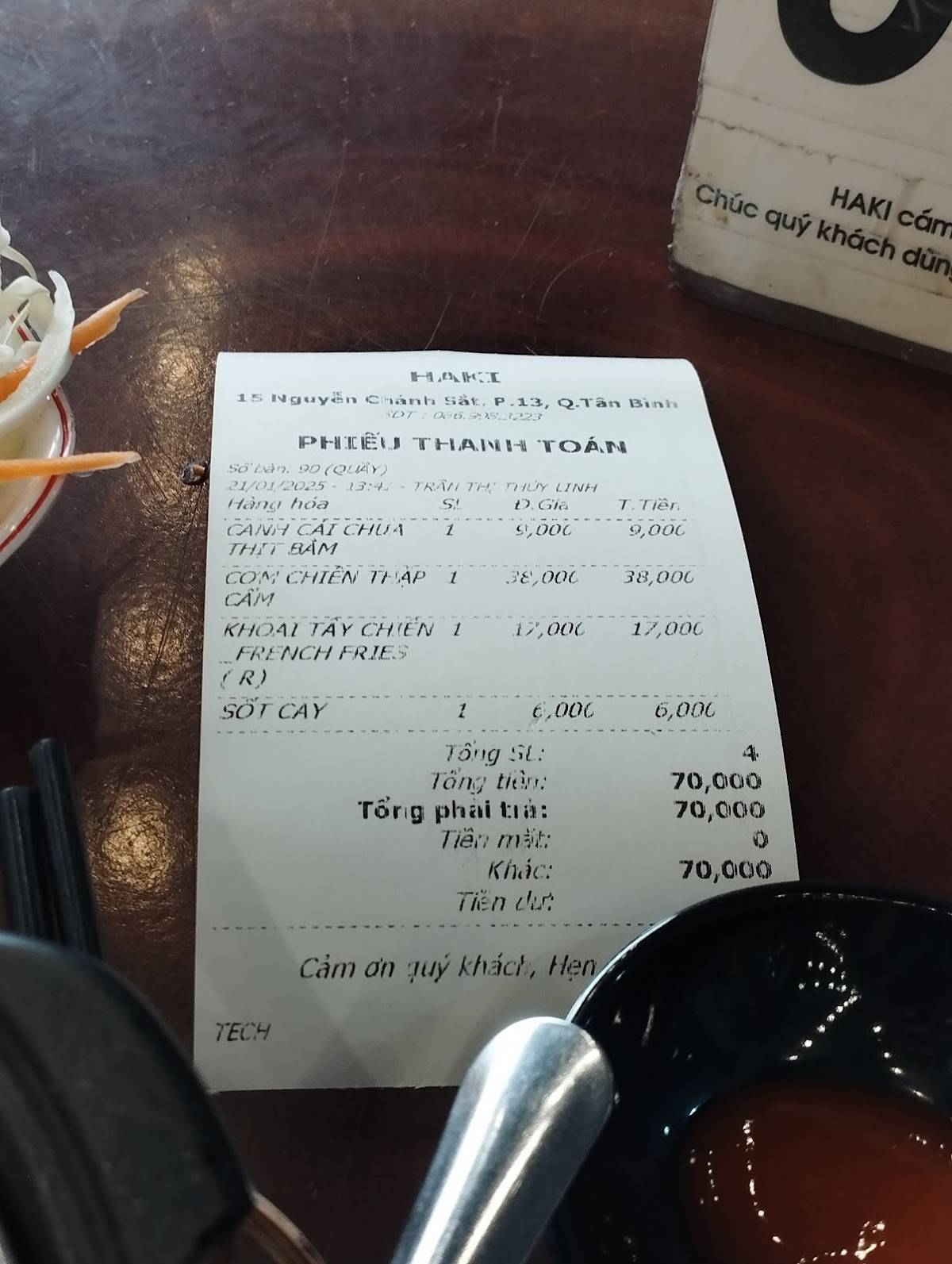 Menu at HAKI COFFEE & FOOD restaurant, Ho Chi Minh City, 15 Nguyễn ...