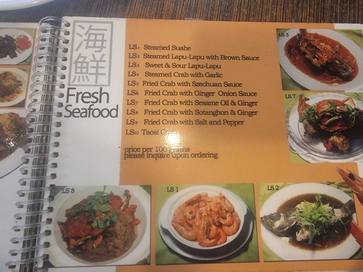 Menu at Han Pao Tea House restaurant, Mandaluyong, Mandala Park