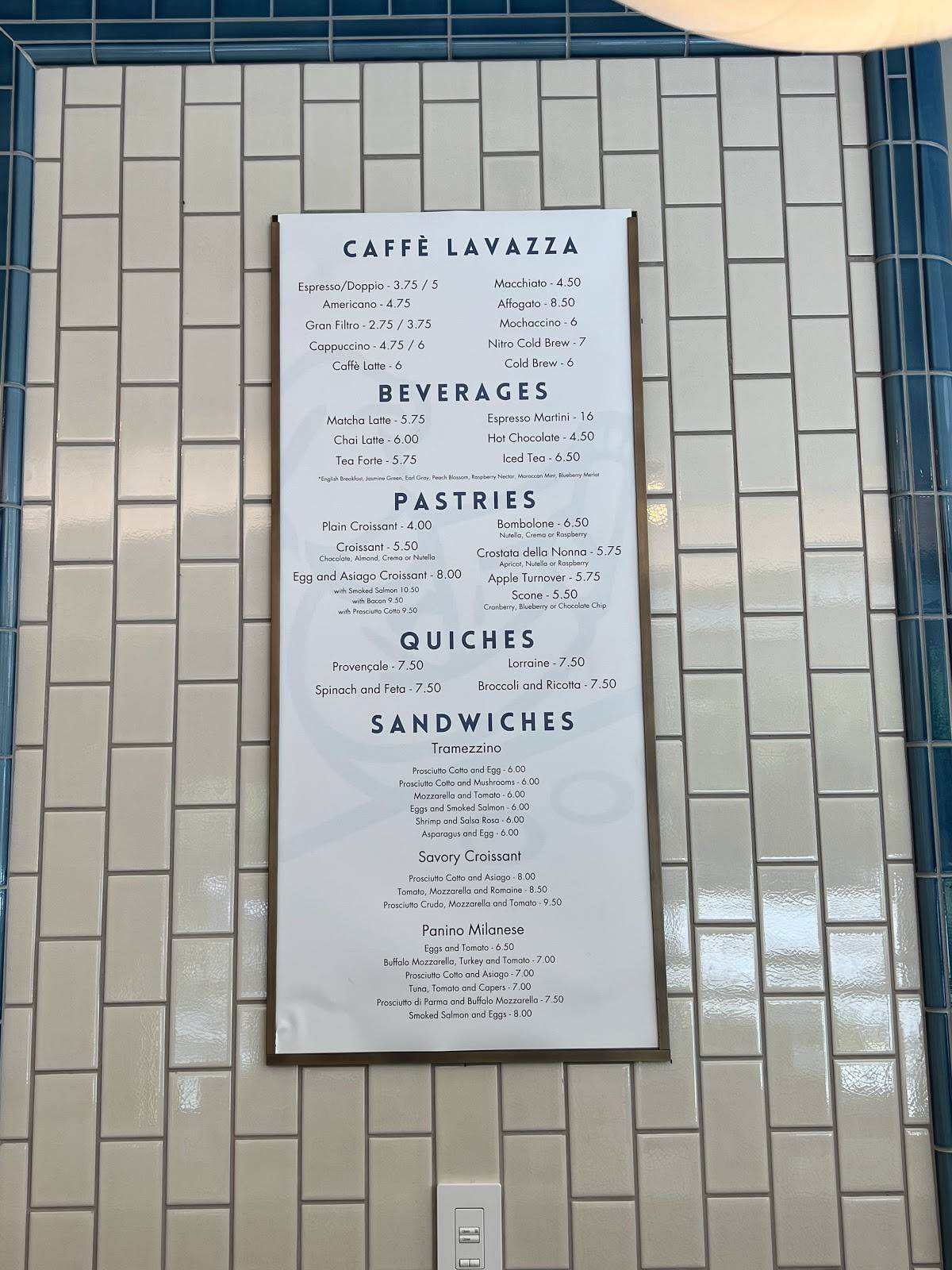 Menu at Harry's Table restaurant, West New York