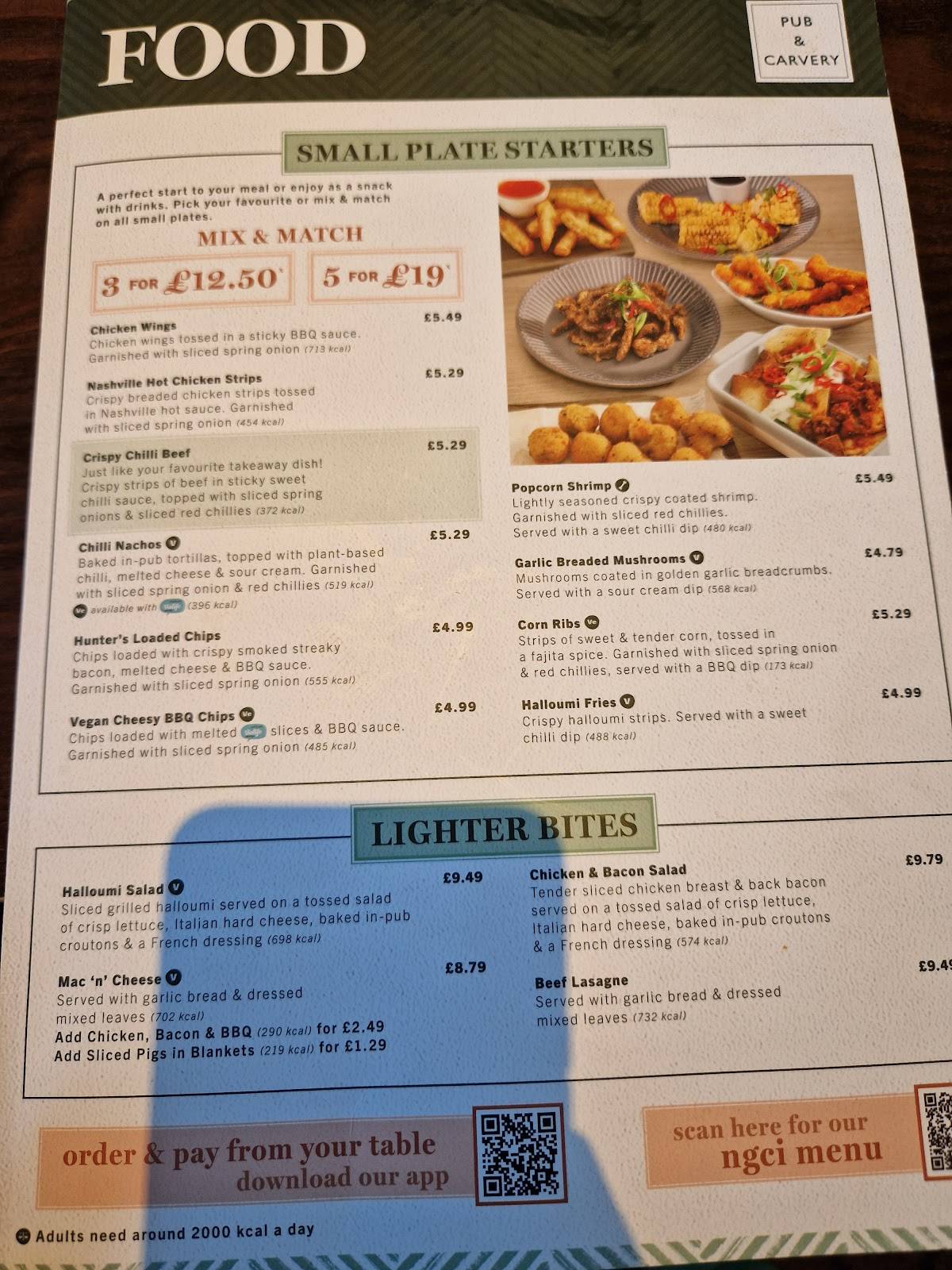 Menu at Hartford Mill - Pub & Carvery, Huntingdon
