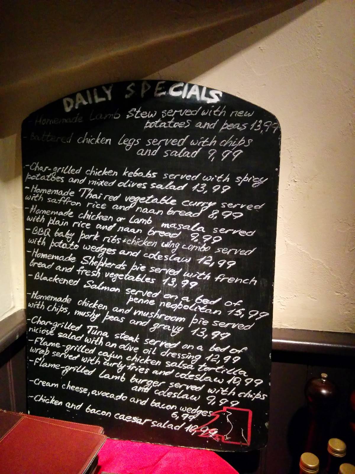 Menu at The Pheasant Inn & Restaurant Heathrow (over 18s only), Hayes ...