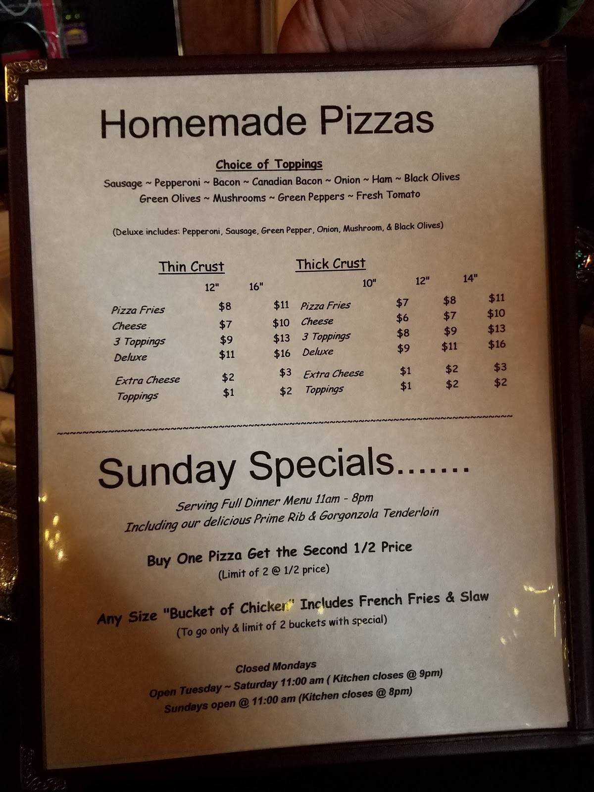 Menu at Heart Breakers pub & bar, Antigo