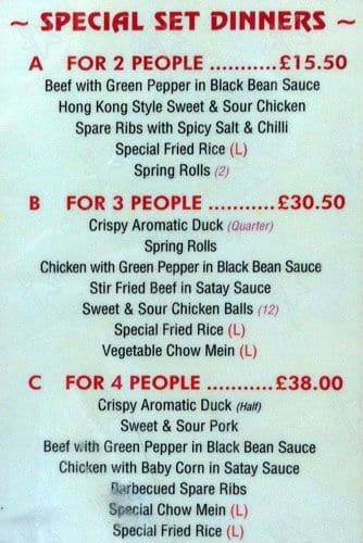 Menu at Heavenly Cuisine fast food, South Croydon, 25 Croham Rd