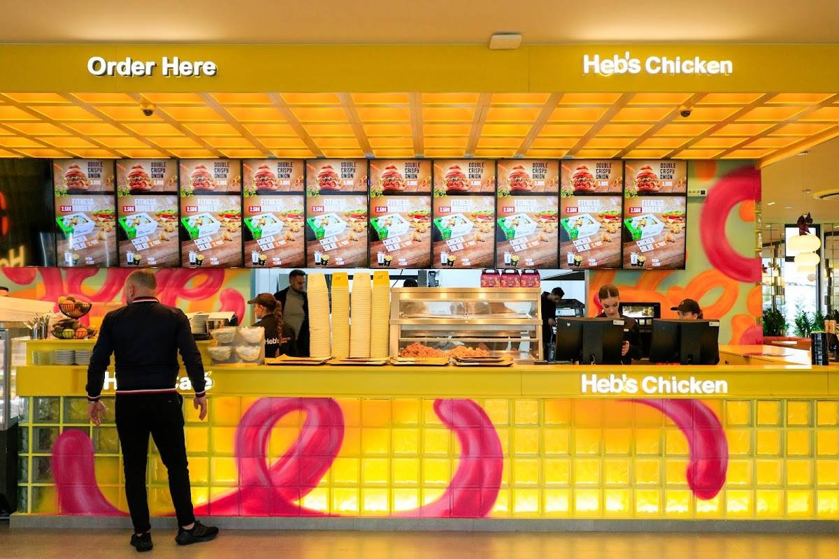 Menu at Heb’s restaurant, Kosovo, FF4C+XMC