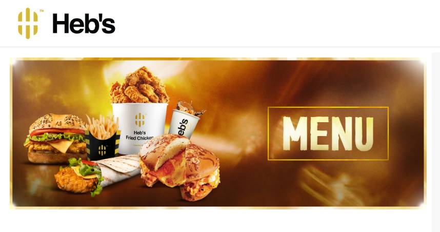 Menu at Heb’s restaurant, Kosovo, FF4C+XMC