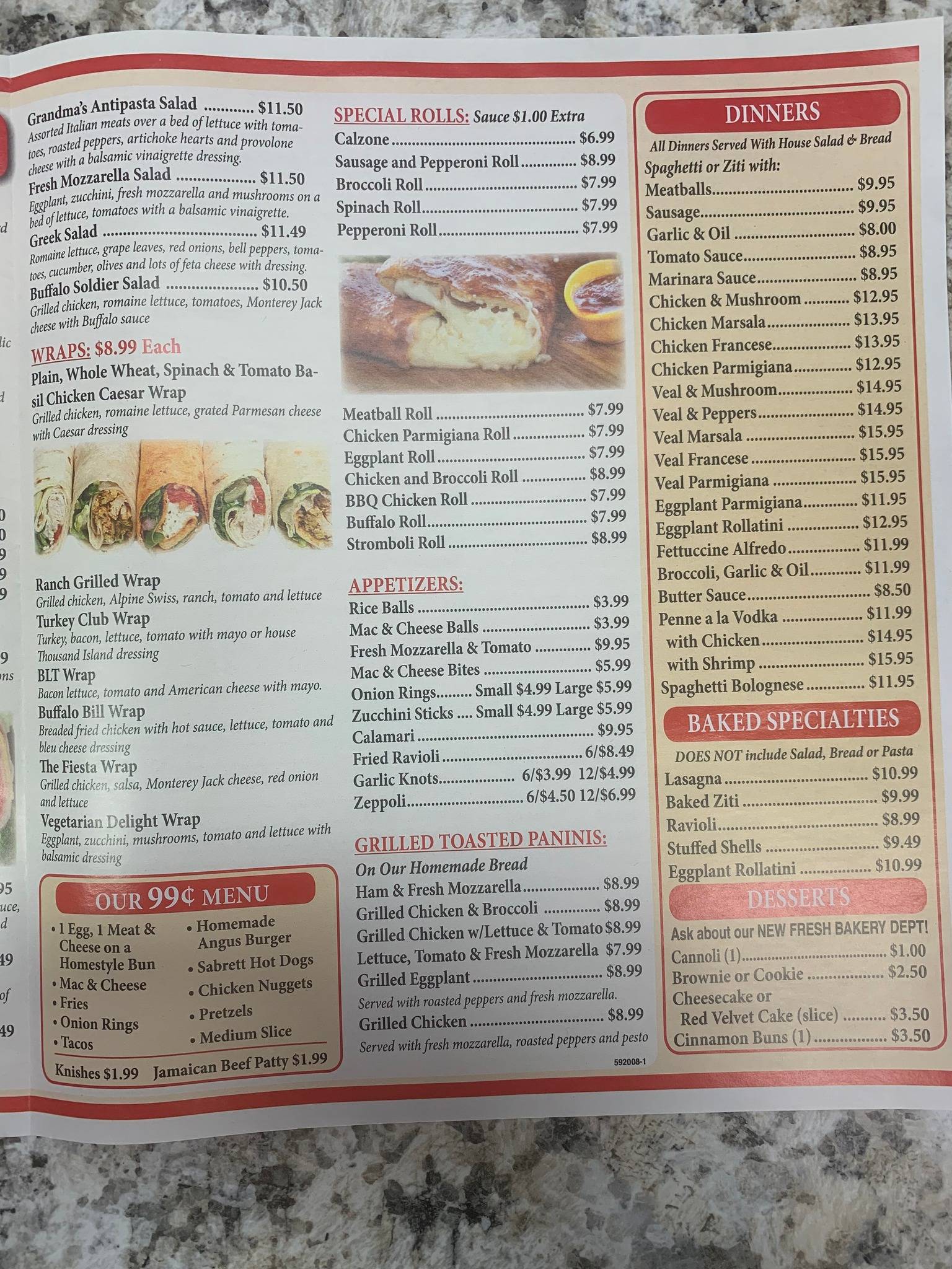 Menu at Hero Haven Pizza & more pizzeria, Shirley