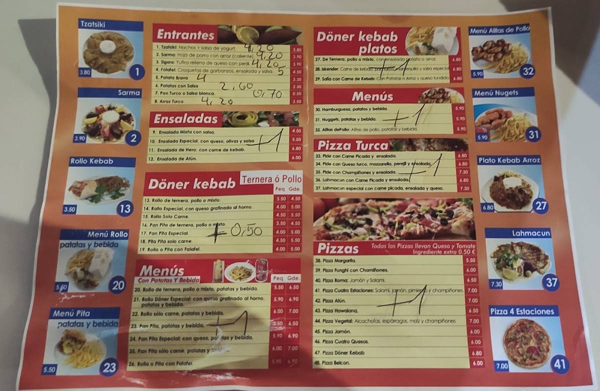 Carta de Hero Kebab, Alcantarilla