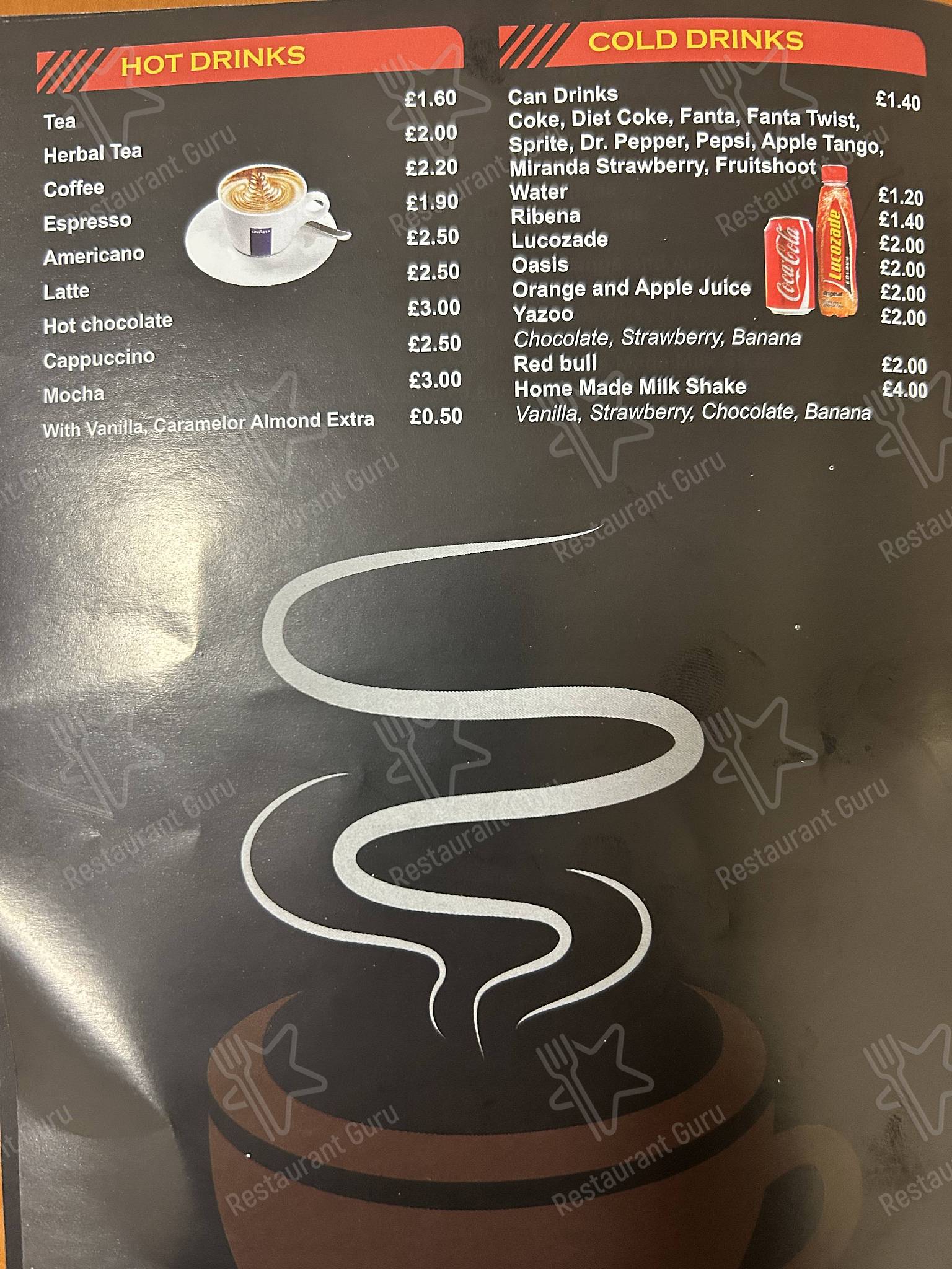 Menu at Hitchin Kitchen Cafe, Hitchin