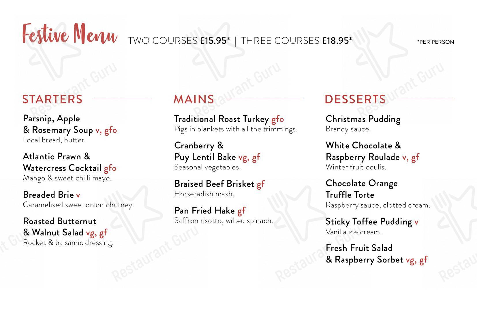 Menu at Holmbush Inn, St Austell pub & bar, Saint Austell