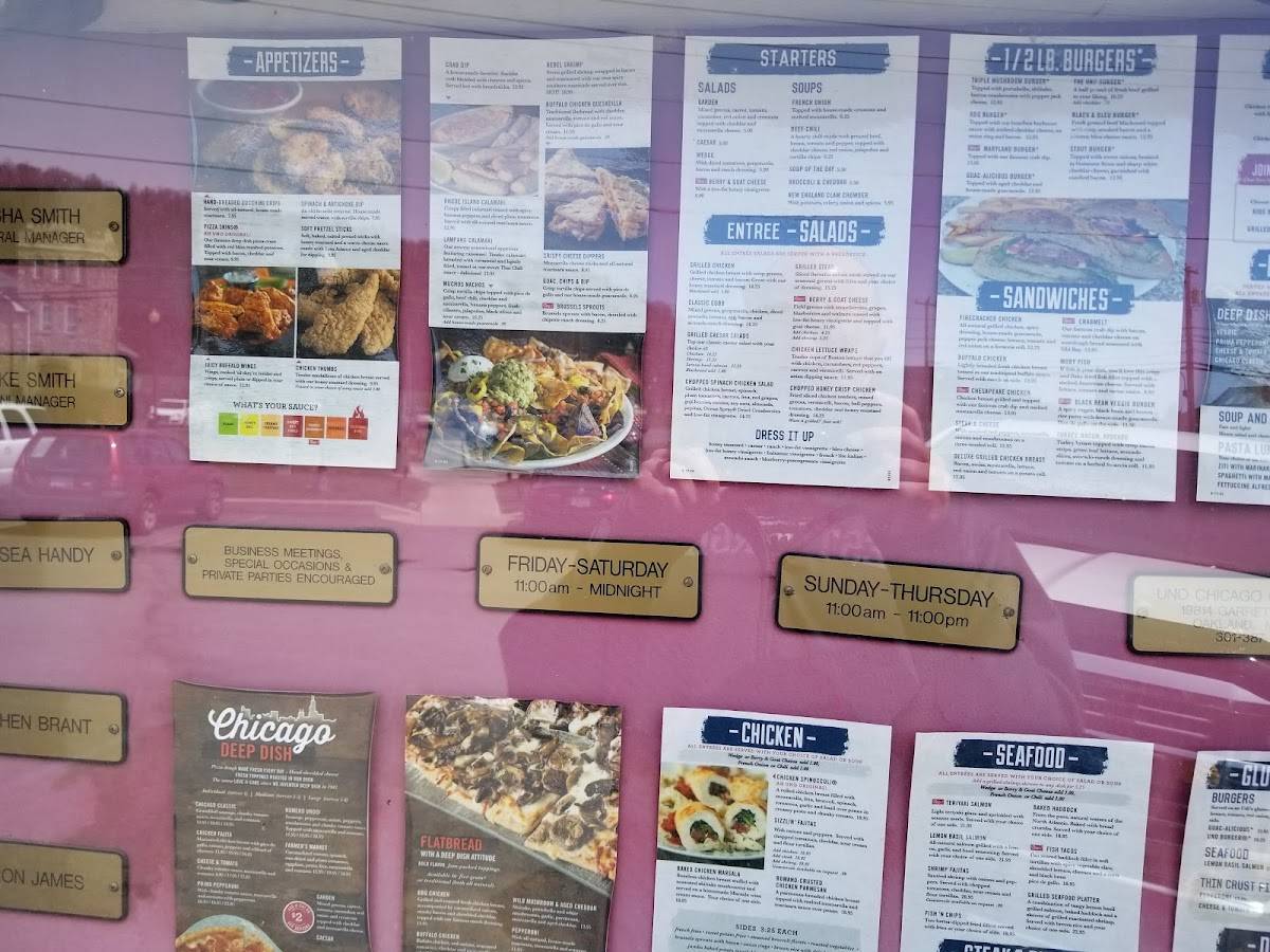 Menu at Honi Honi Bar, USA