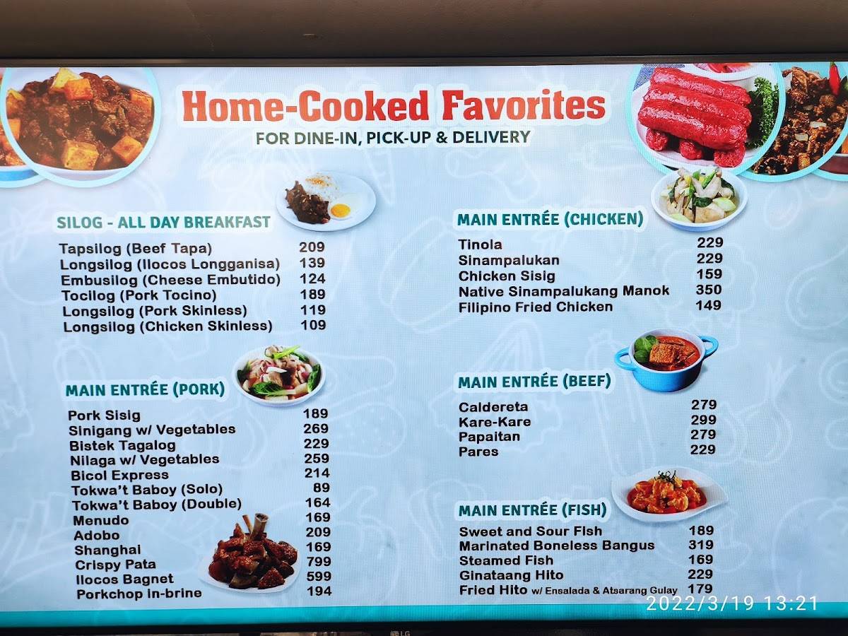 Menu at Hot Kitchen By Fresh Options - Mezza restaurant, Quezon City ...