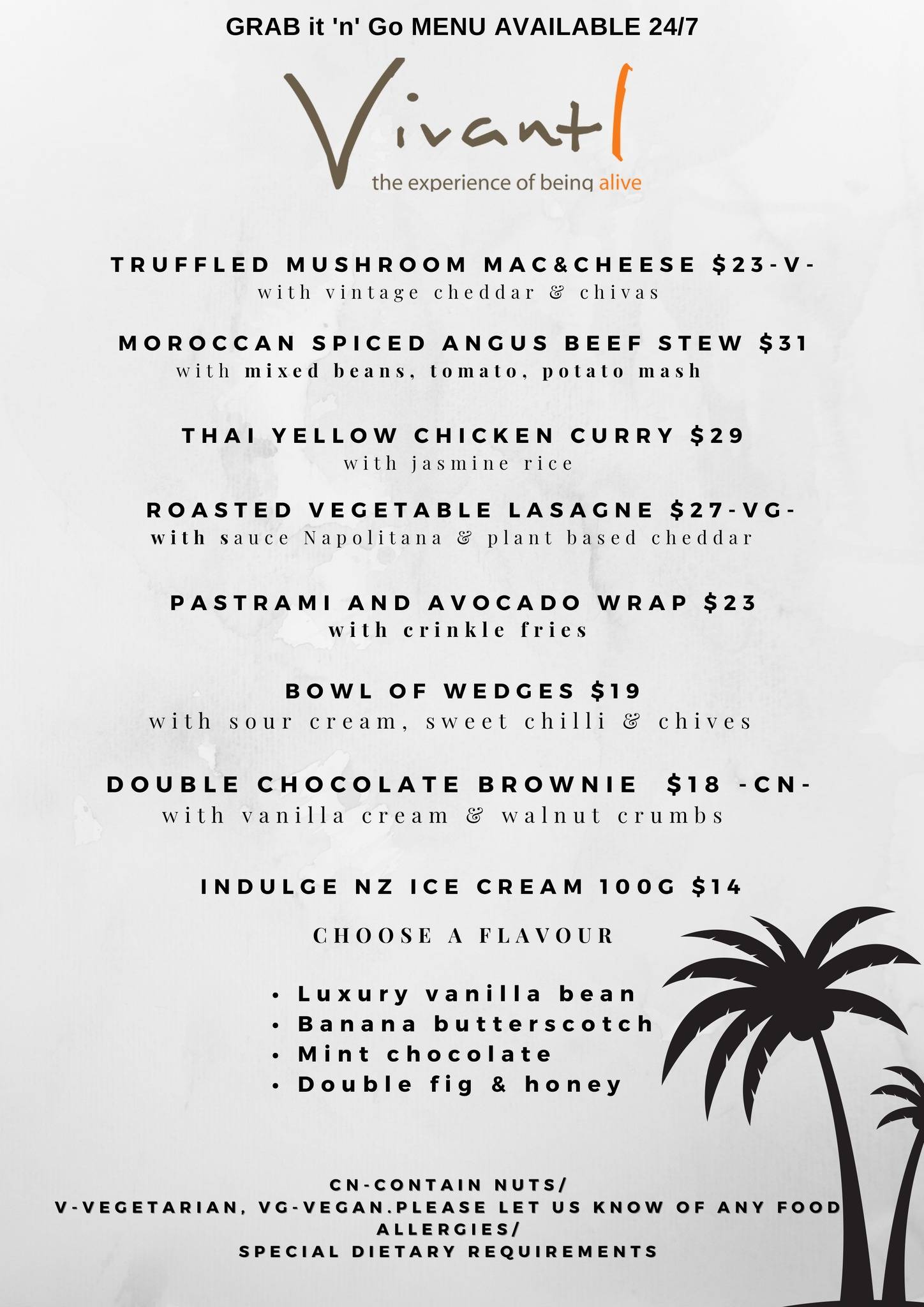 Menu at Hotel Ibis Bar, Wellington