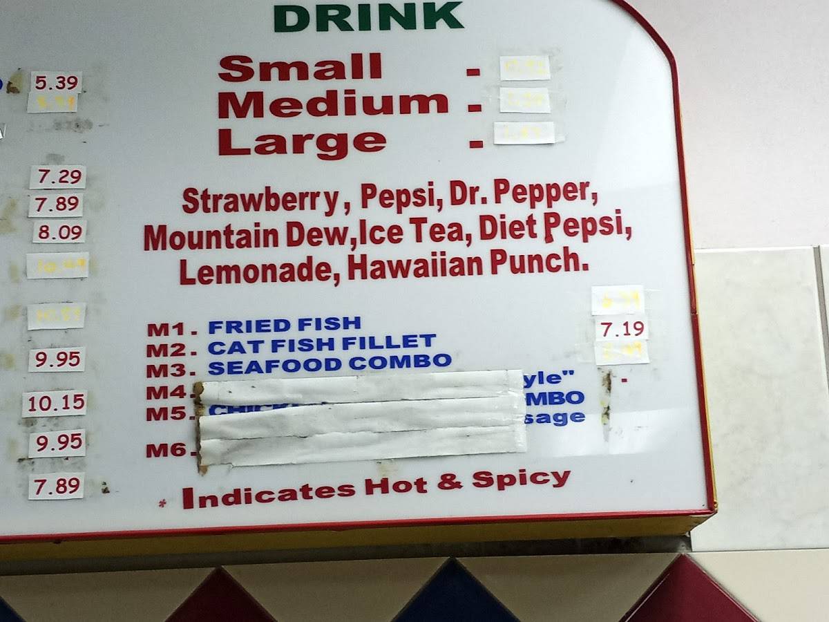 Menu at Timmy Chan restaurant, Houston, W Fuqua St
