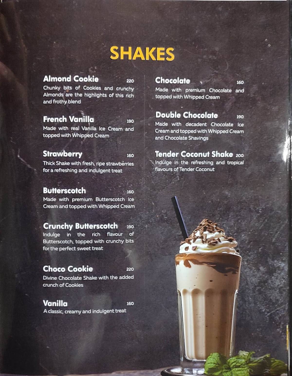 Menu at Hug A Mug Cafe Nilambur, India