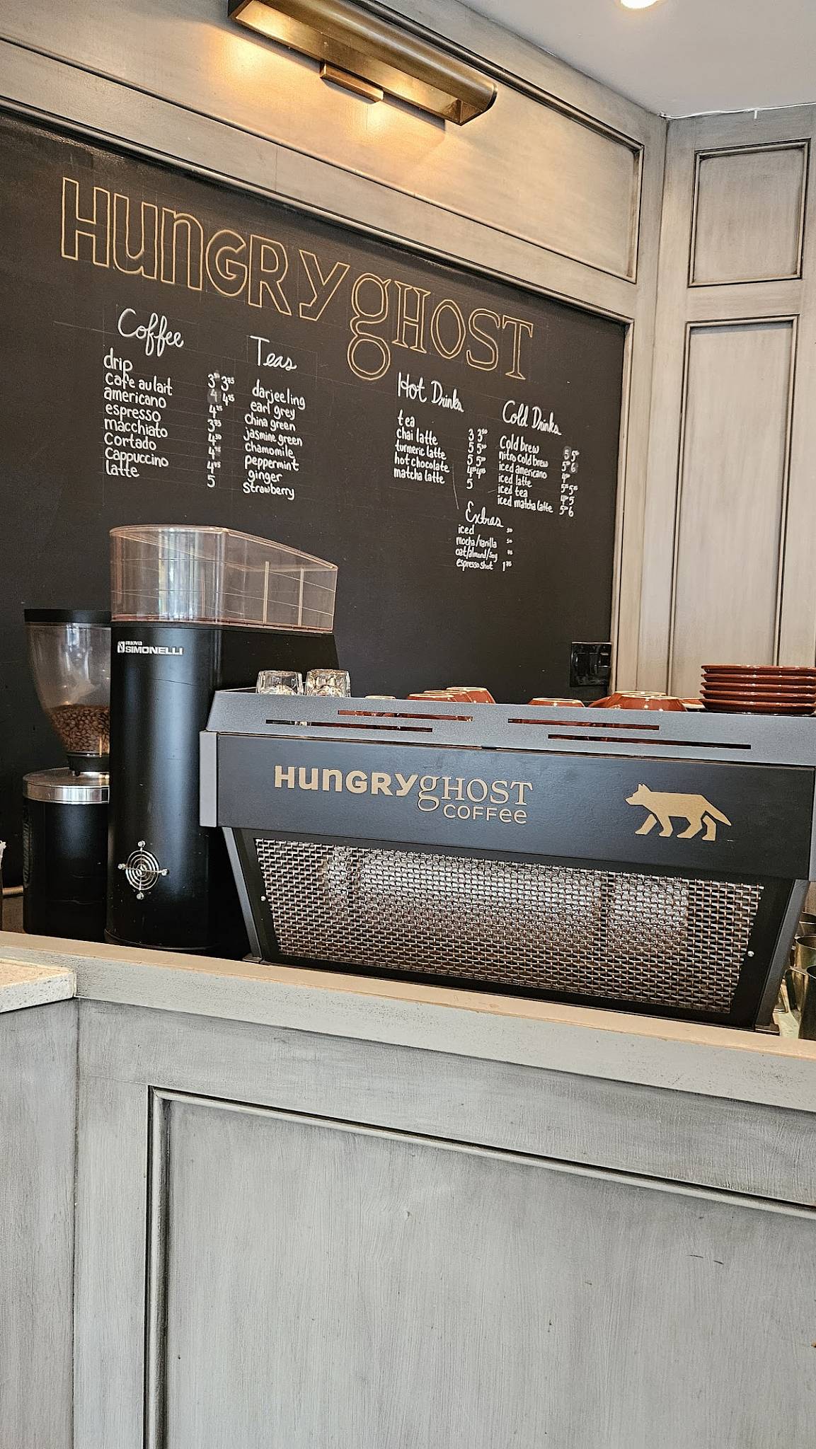 Menu at Hungry Ghost cafe, New York City, 781 Fulton St