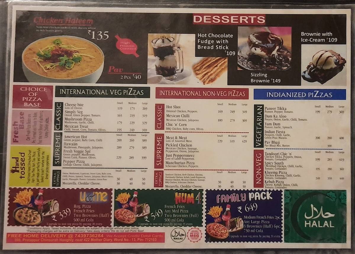 Menu at IFC Restaurant Chinsurah, Hooghly