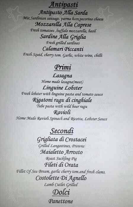 Menu at Nonna Lia by Il Bacio restaurant, Buckhurst Hill, 182 Queen's Rd