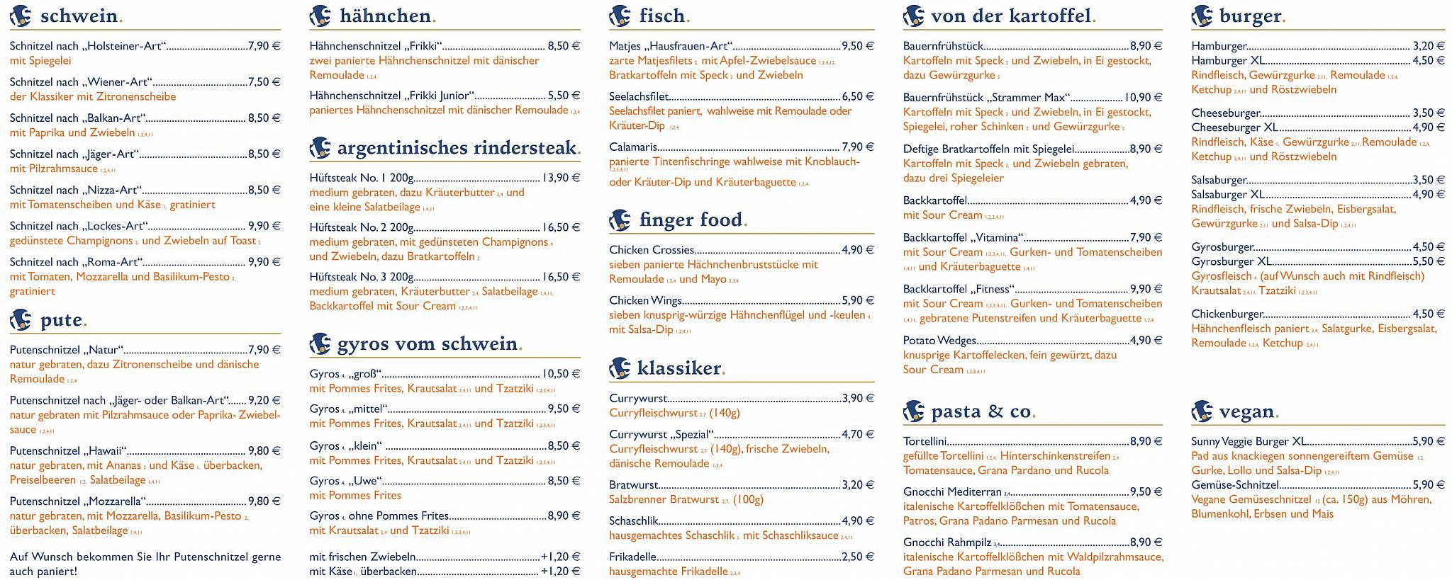 Speisekarte von InnSide restaurant, Harsefeld