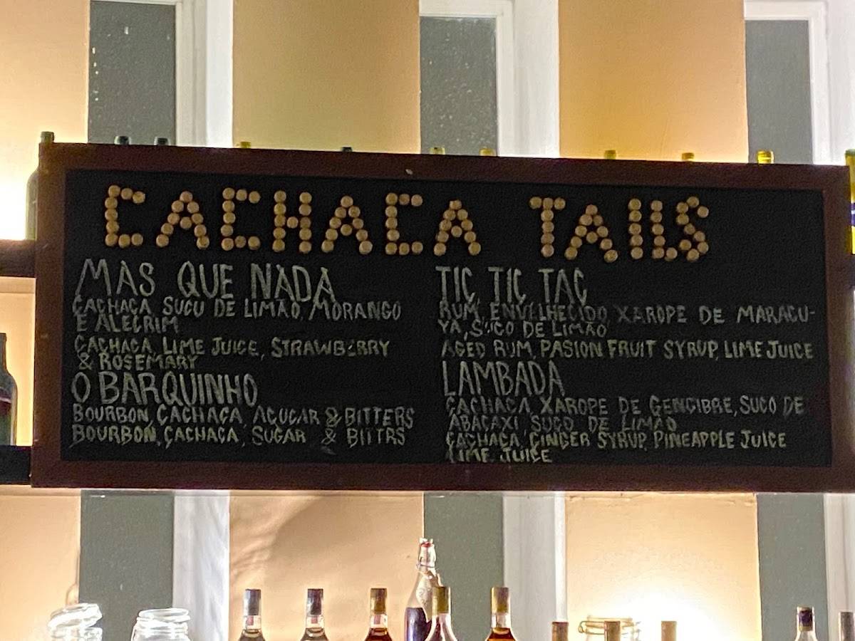 Menu at Ipanema restaurant, Punta Cana