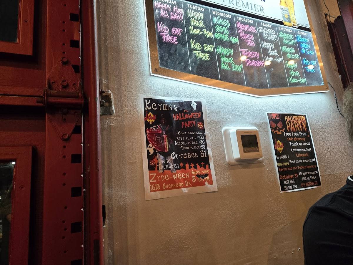 Menu at Jax Grill restaurant, Houston, Shepherd Dr
