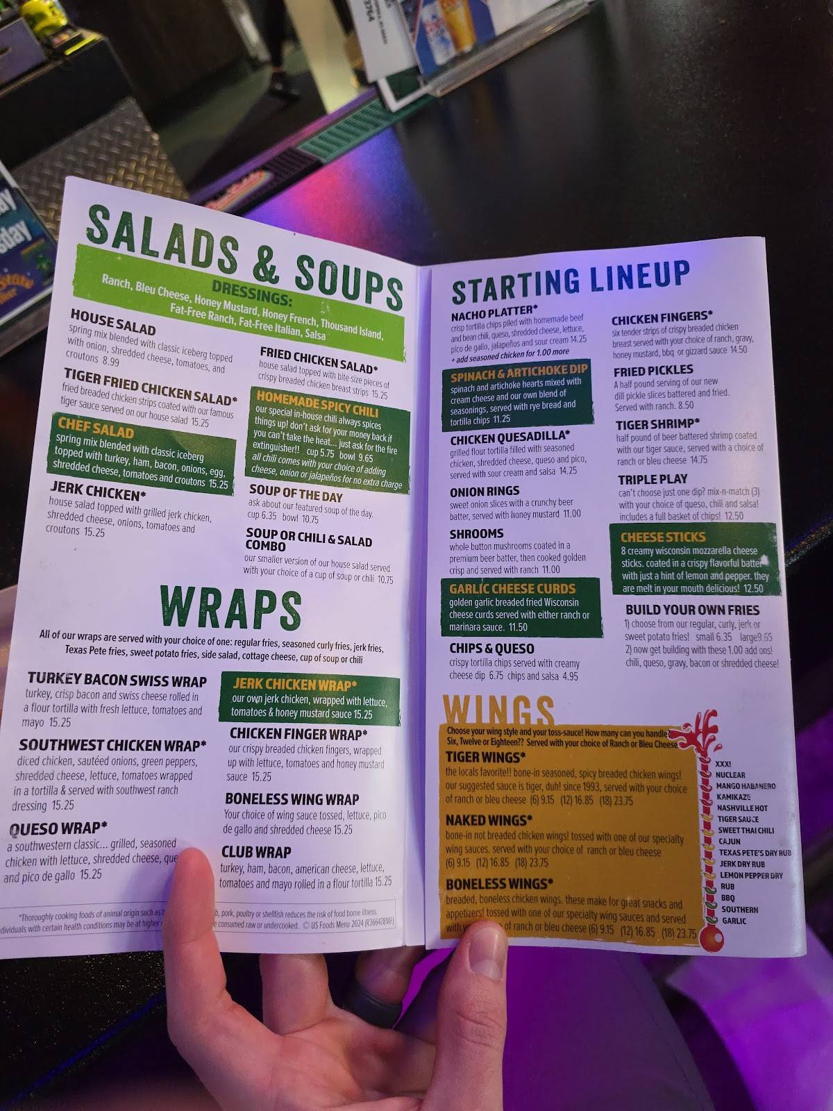 Menu at Jeremiah Bullfrogs pub & bar, Topeka, SW Wanamaker Rd