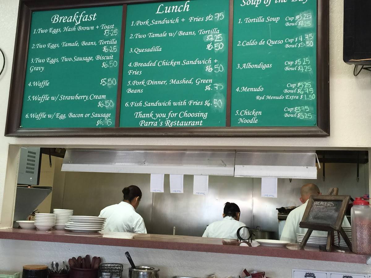 Menu at Jerry Bob's Restaurant, Tucson, E Valencia Rd