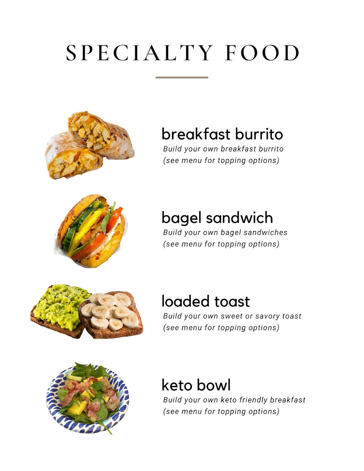 Menu at Jitterz Espresso, Post Falls, E Seltice Way