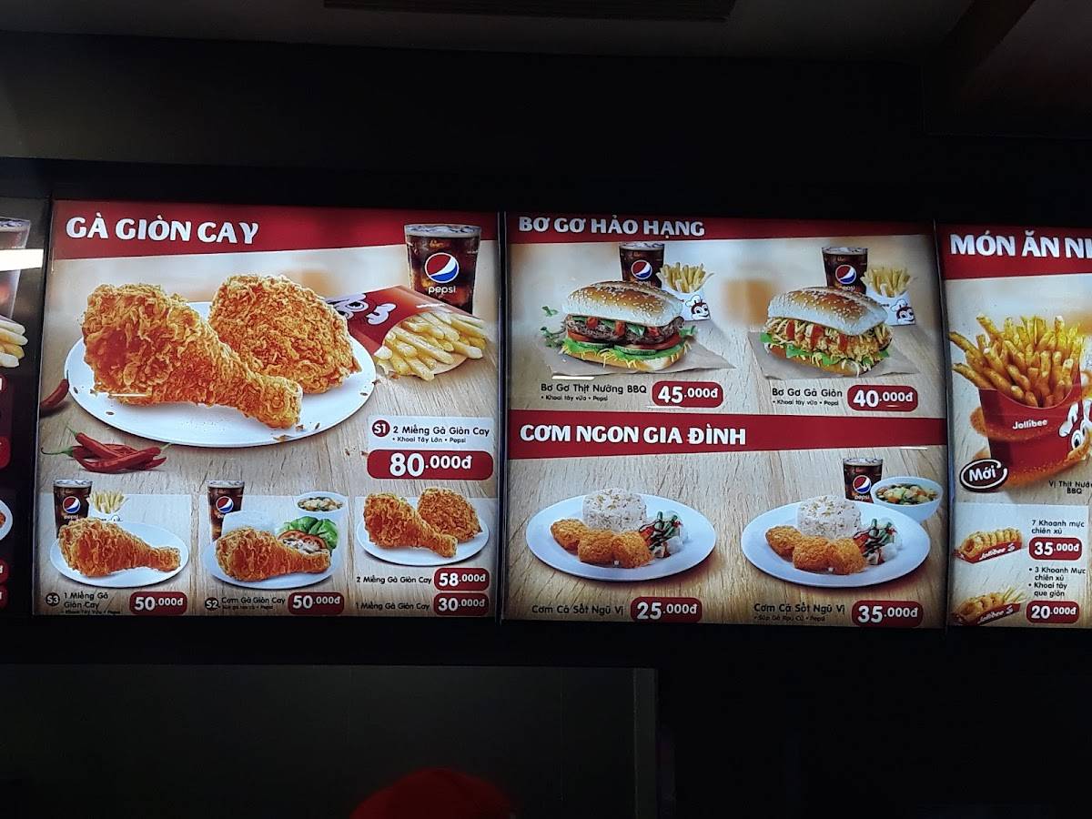 Menu at Jollibee Hùng Vương Tân An restaurant, Tân An, 452A Đ. Hùng Vương