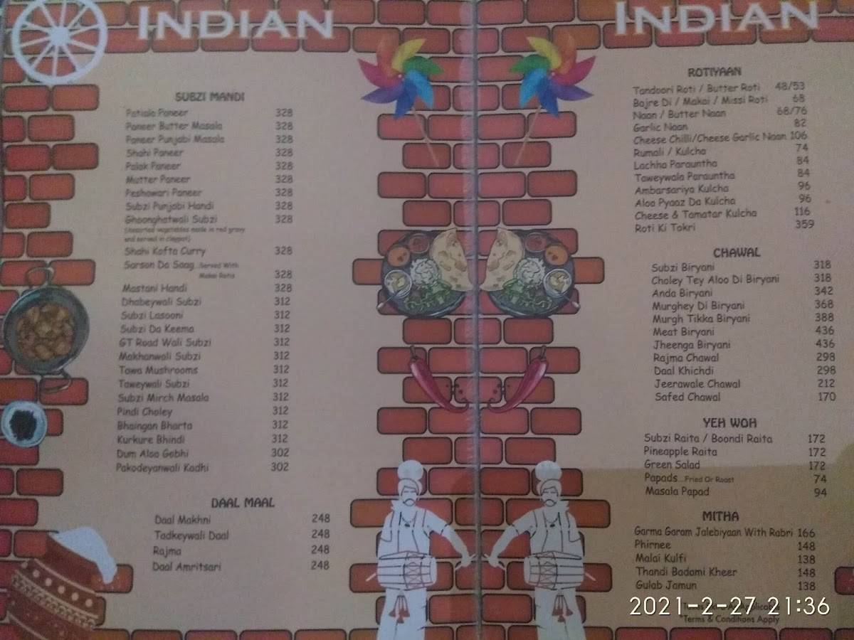 Menu at Jugheads The Unrestaurant, Mumbai, 56