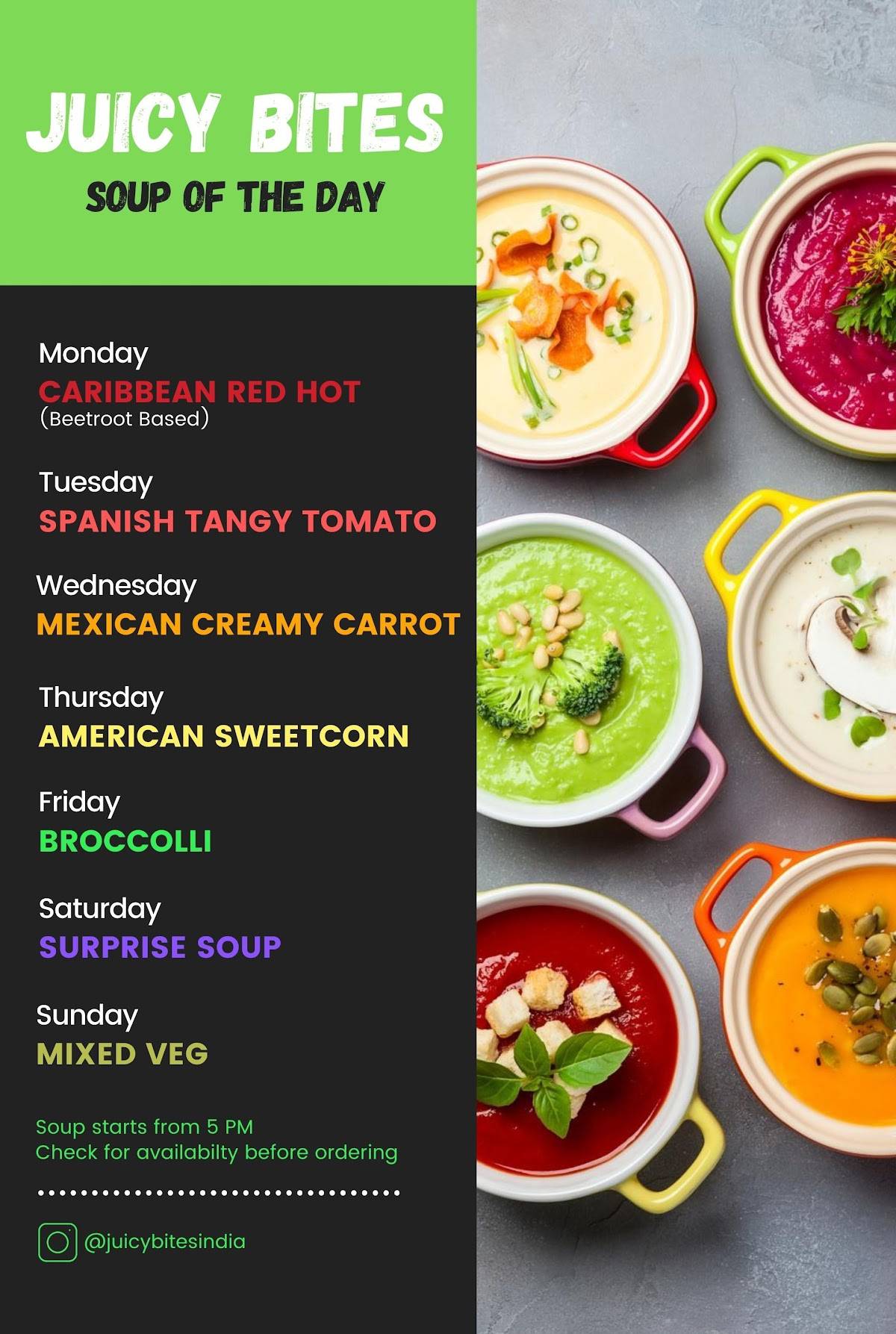 Menu at Juicy Bites, Chennai