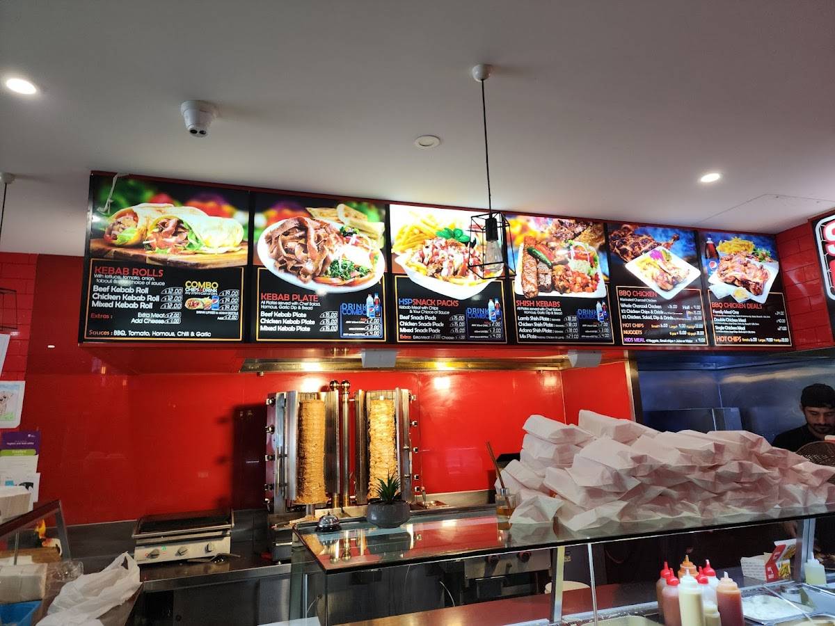 Menu at KEBAB SPACE restaurant, Erskine Park