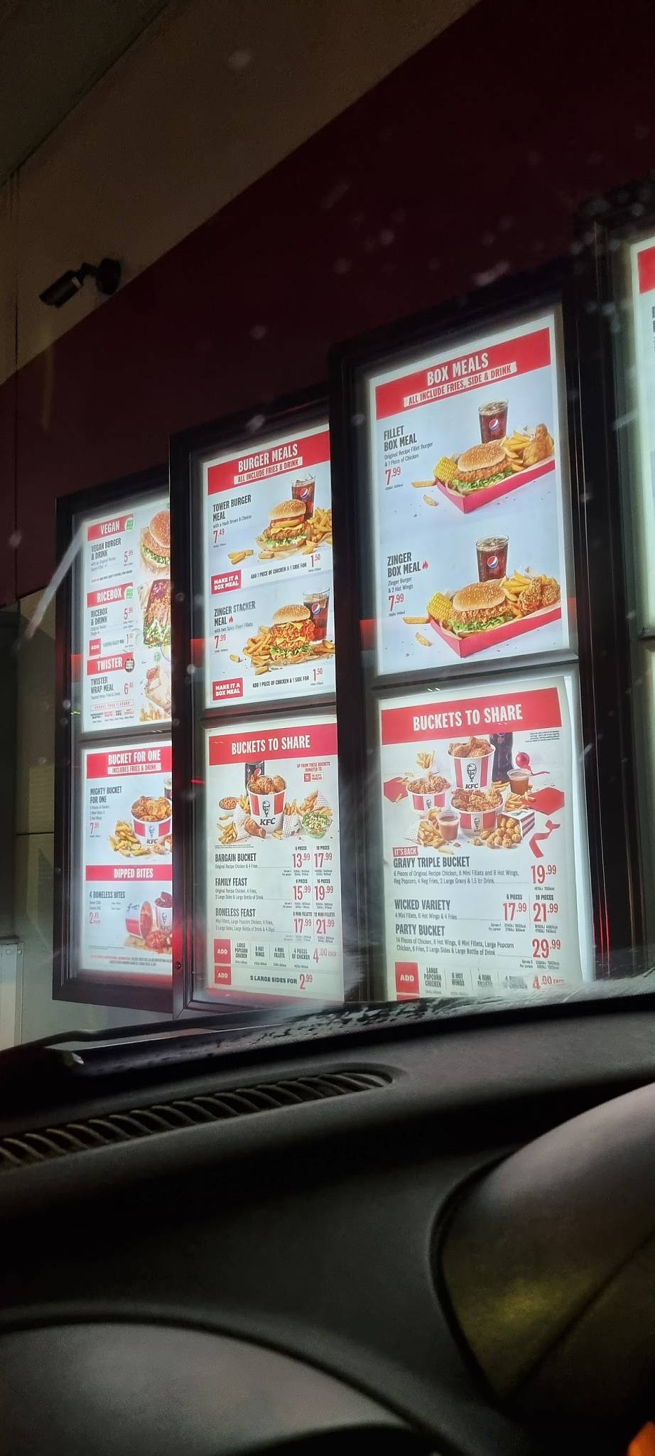 Menu at KFC Exeter - Marsh Barton Trading Estate, Exeter, Unit 10