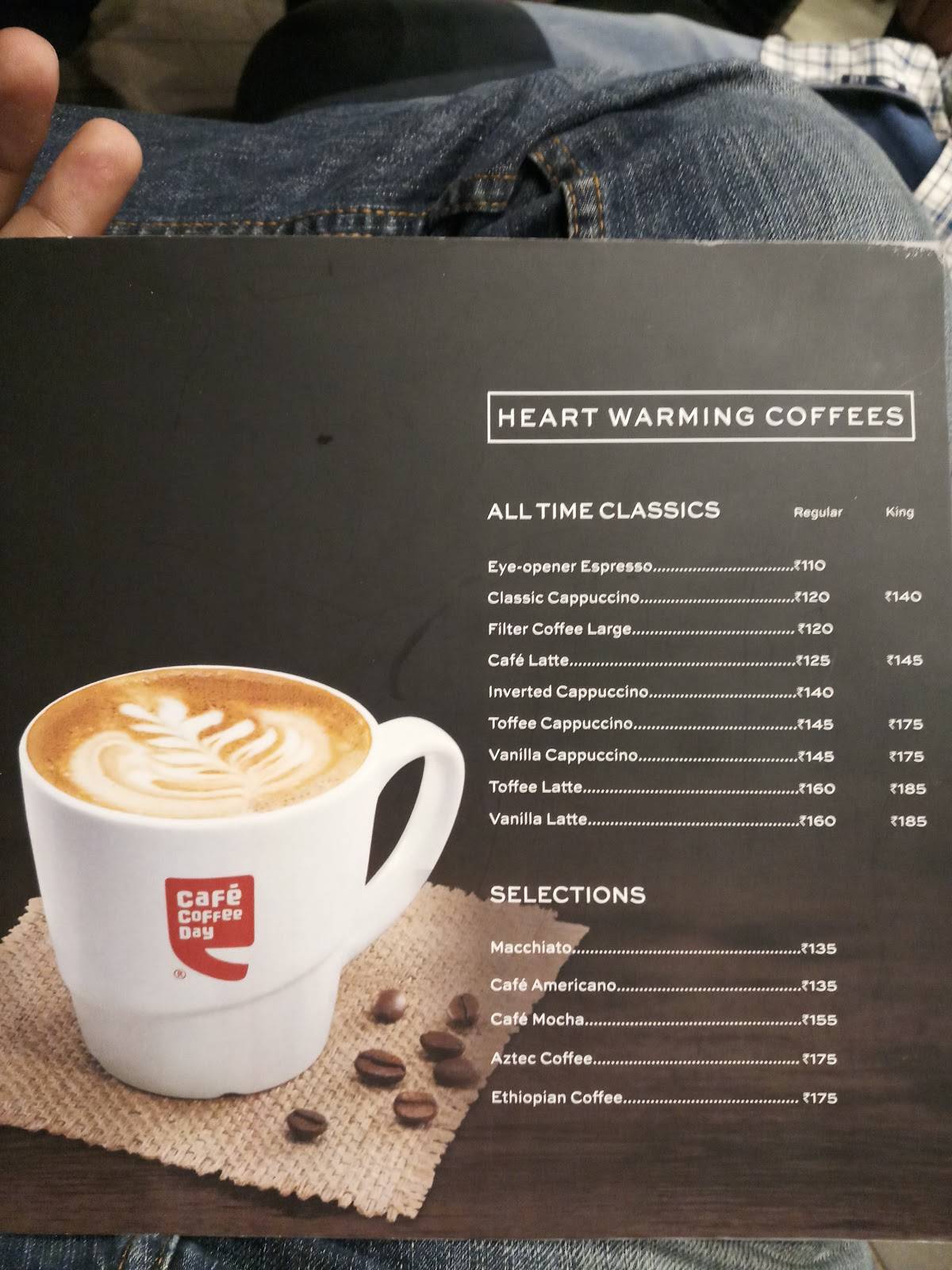 Menu at Café Coffee Day, Gowravaram