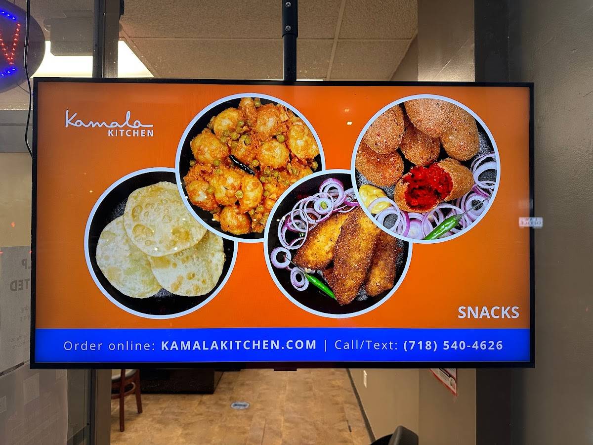 Menu at Kamala Kitchen restaurant, New York City