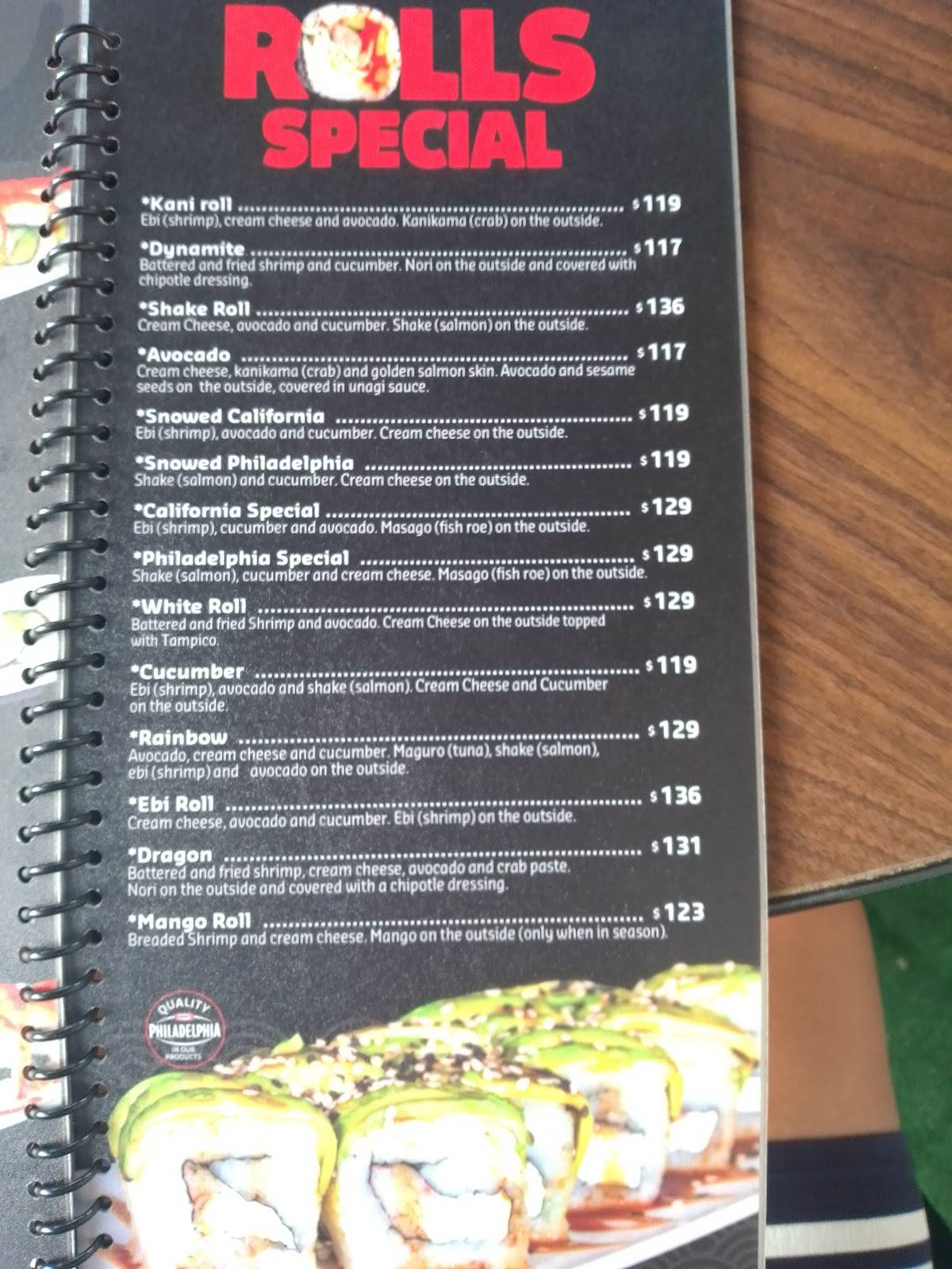 Carta del restaurante Kapital Sushi Vallarta, Puerto Vallarta