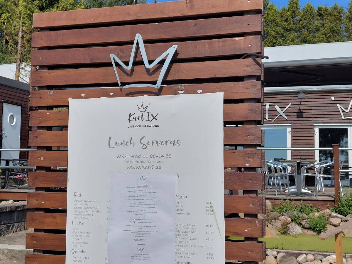 Carta del restaurante Karl IX, Gotemburgo