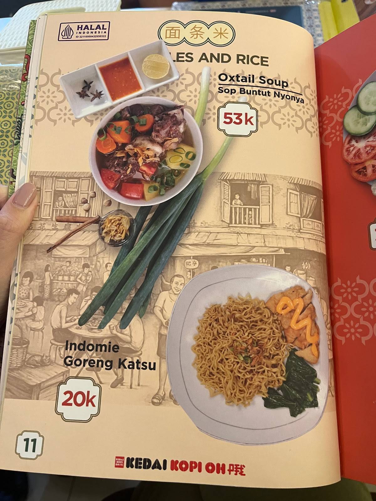 Carta del restaurante Kedai Kopi Oh Gading Serpong - Ruko Faraday ...