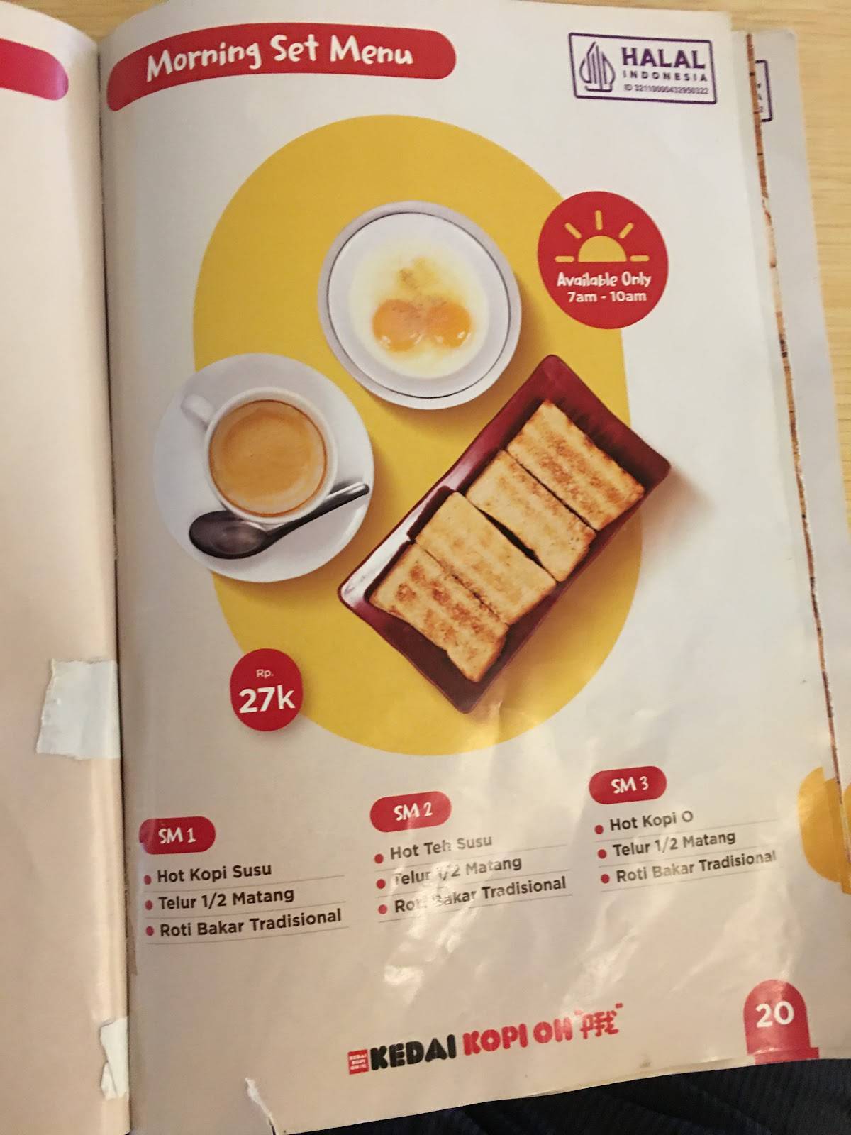 Carta del restaurante Kedai Kopi Oh Gading Serpong - Ruko Faraday ...