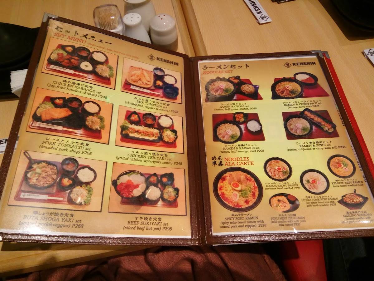 Menu at Kenshin Japanese Restaurant(The Linear Makati branch), Makati ...
