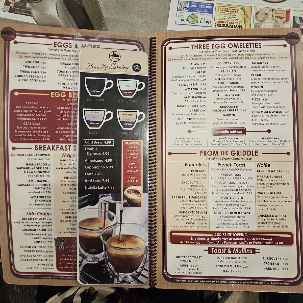 Menu at Key City Diner restaurant, Phillipsburg