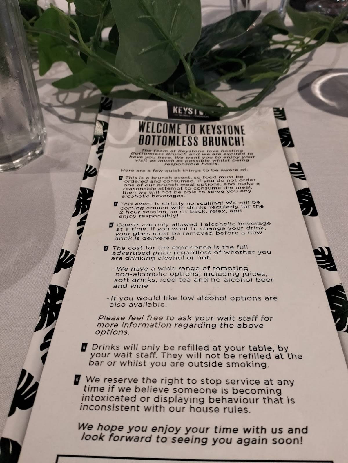Menu at Keystone Bar and Restaurant, Hamilton