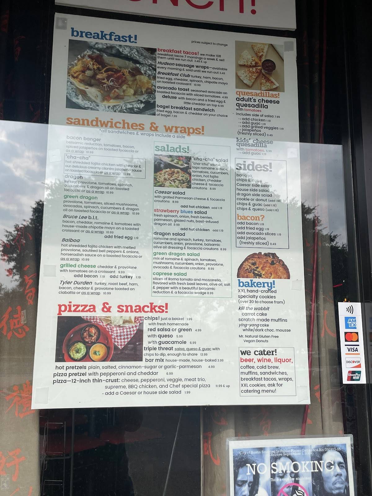 Menu at Kick Butt Coffee pub & bar, Austin, Airport Blvd Suite 725