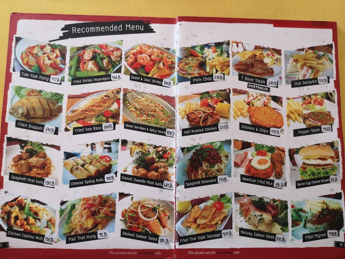 Menu at Kiss Food & Drinks 2 Second Road restaurant, Pattaya City, 216 ...