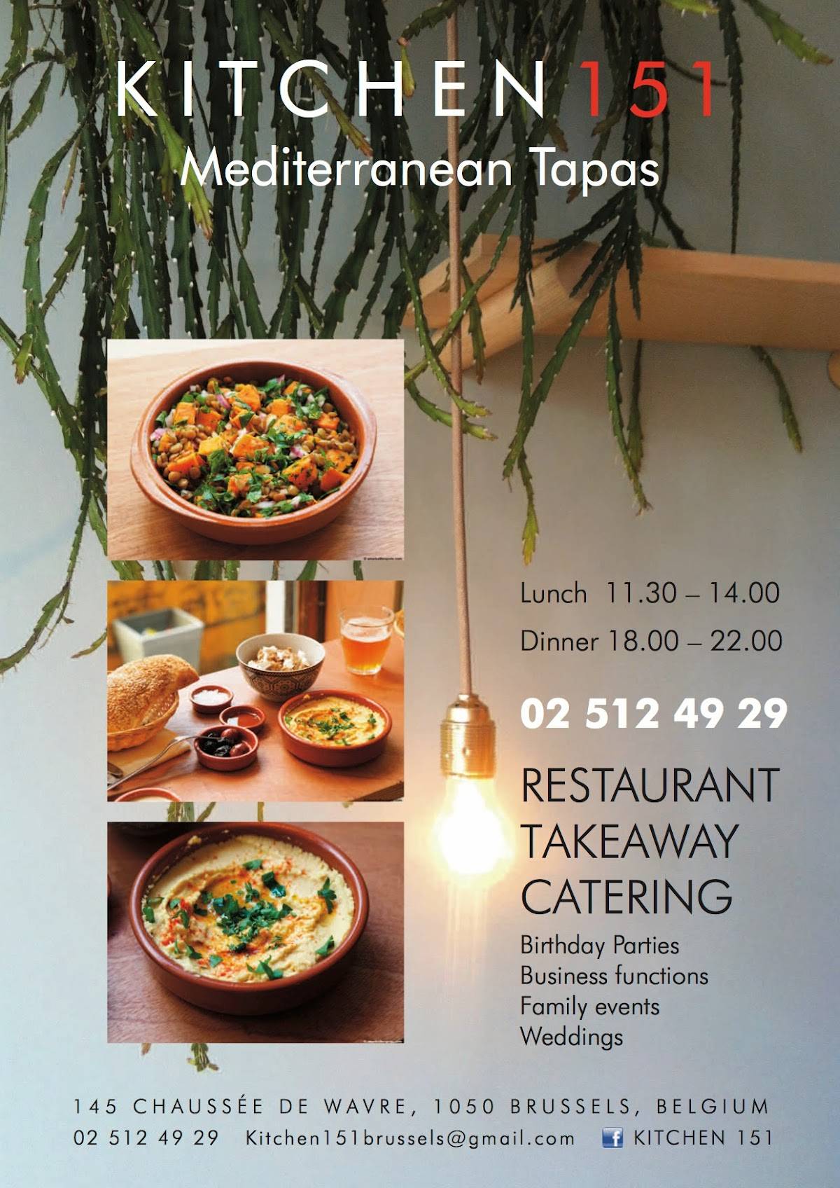 Menu au Kitchen 151, Ixelles