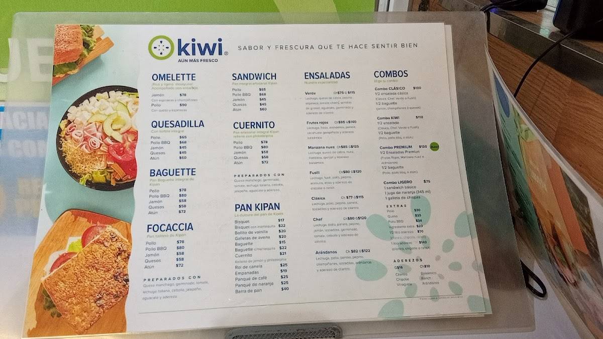 Carta de KIWI comida rápida al natural suc. Insurgentes, Culiacán ...