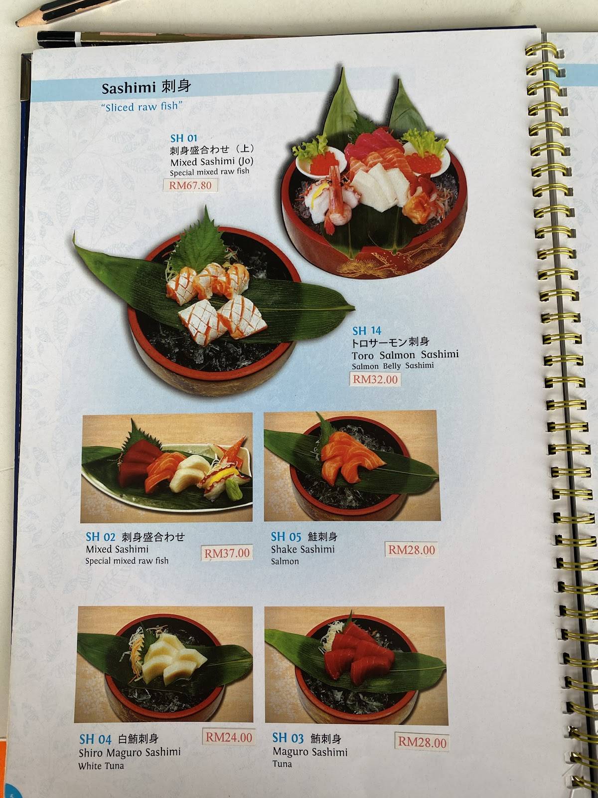 Menu at Nihonkai Kota Kemuning Japanese Restaurant, Shah Alam